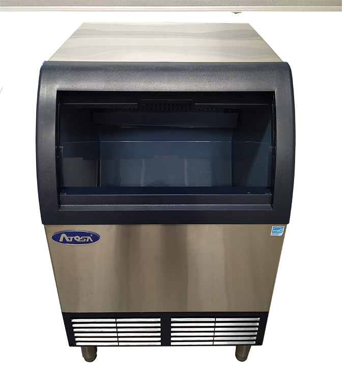 Congelador horizontal de 260 litros en acero inoxidable con compresor